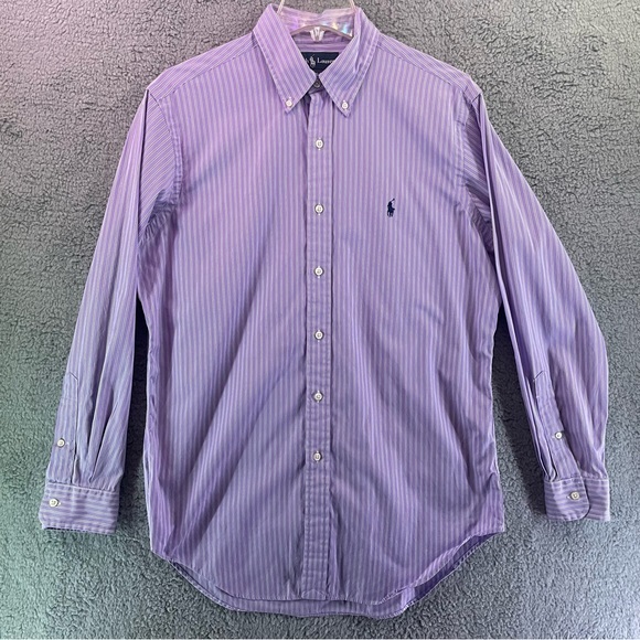 Ralph Lauren Shirts Ralph Lauren Mens Size 55 Shirt Purple White